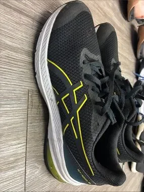 Asics | Shoes | Asics Black And Yellow Mens Running Shoes | Poshmark